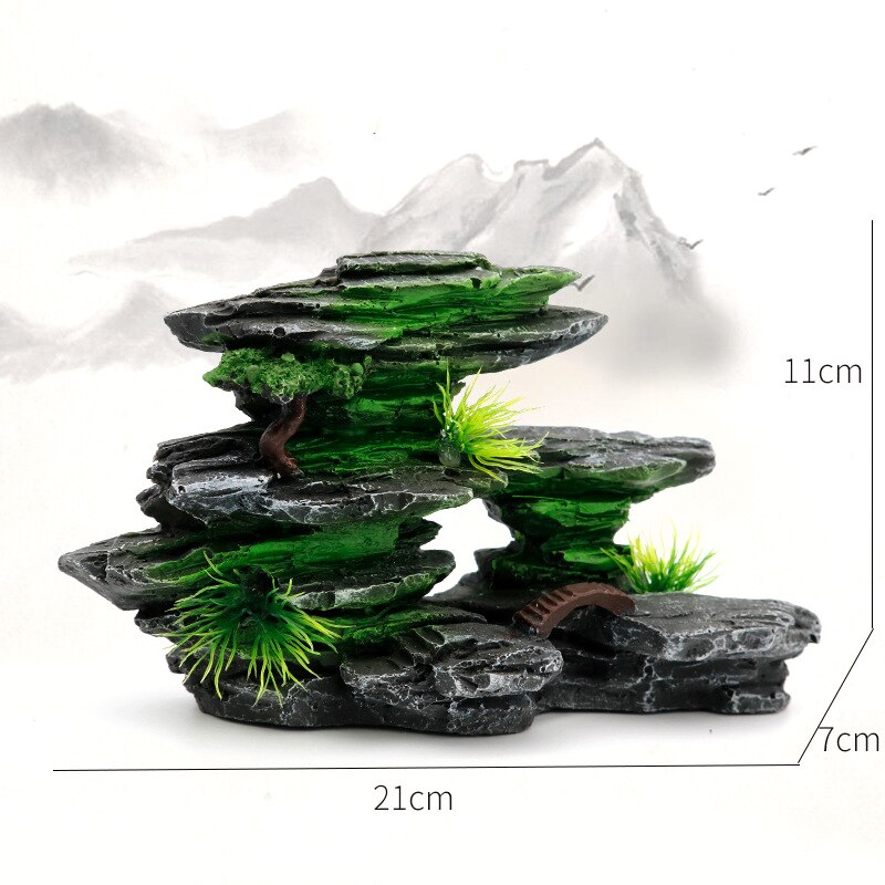 Fish Tank Landscaping Decoration Resin Rockery Aqu... – Grandado