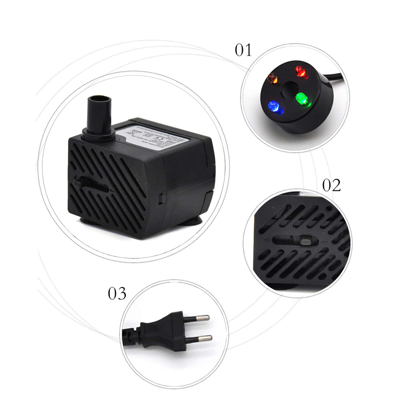 3W Water Pomp Te Gebruiken Mute Pomp Motor Praktis... – Vicedeal