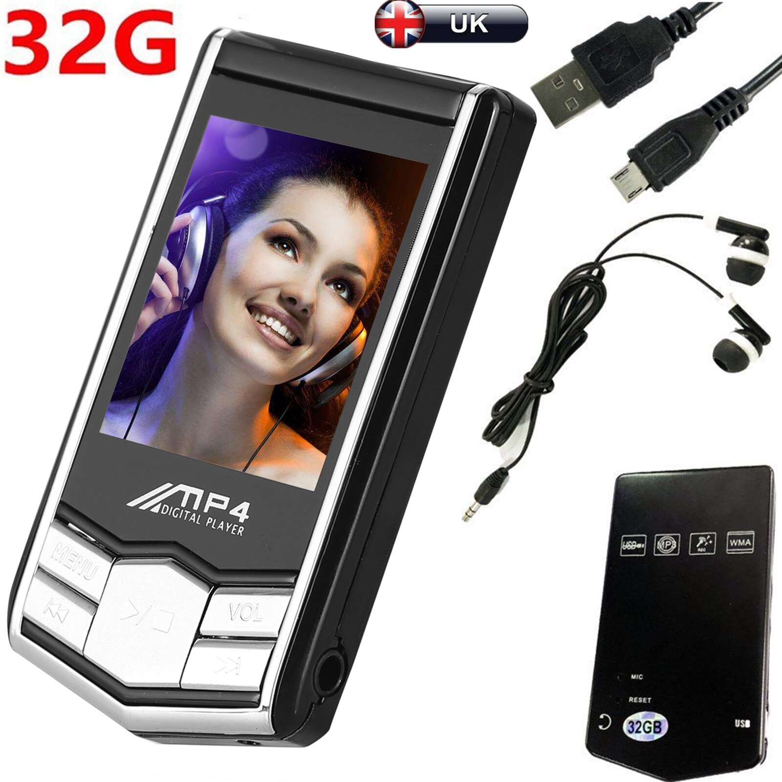 32GB MP4 Music Media Player 1.8inch LCD Display 65... – Grandado
