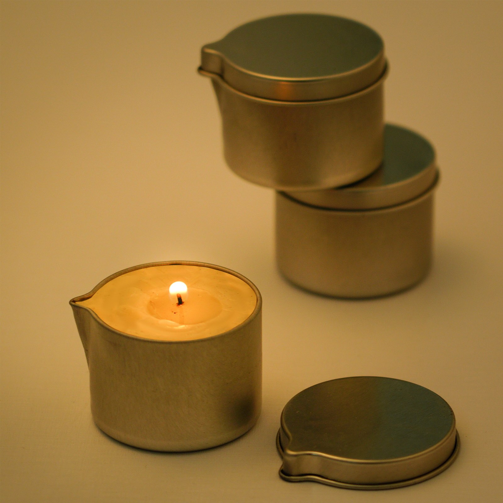 Velas plateadas para aromaterapia, frascos de lata... – Grandado