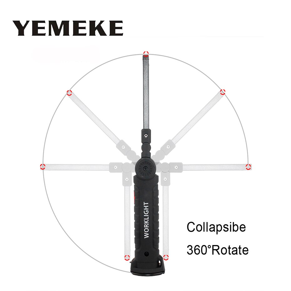 5 Working Modes Portable COB lampen USB charging W... – Vicedeal