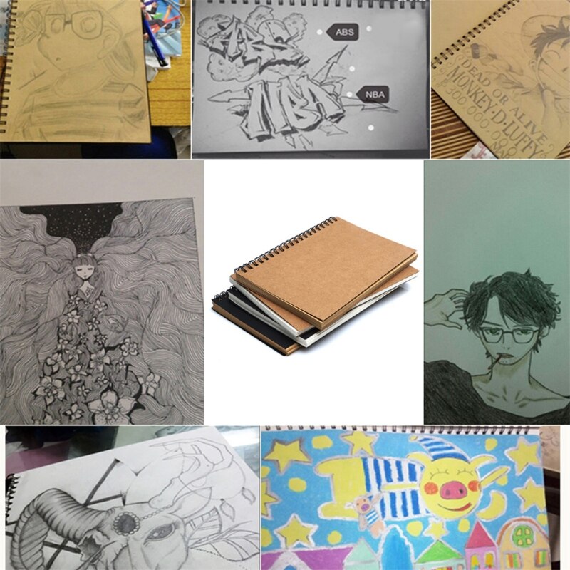 Reeves Retro Spiral Bound Coil Sketch Book Blank N... – Vicedeal