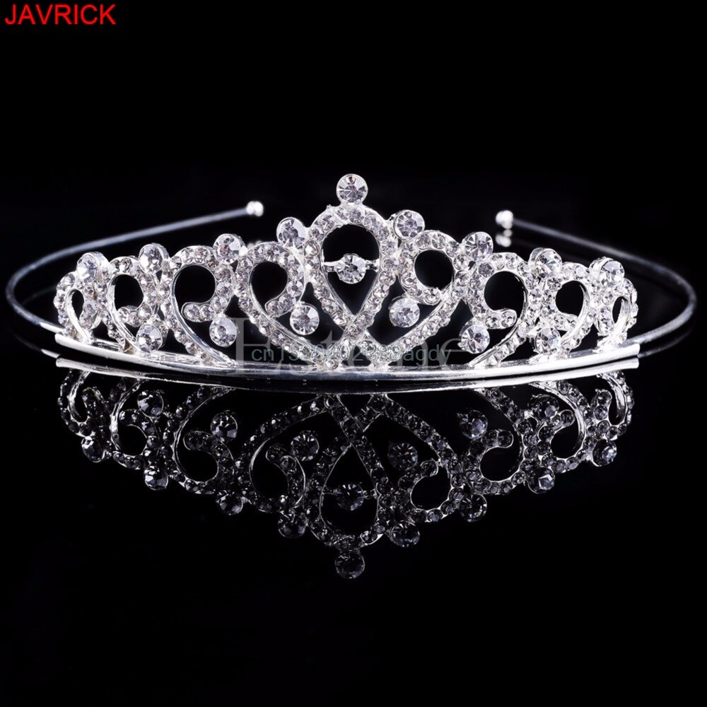 Rhinestone Princess Crown Bridal Crystal Tiara Wed... – Grandado