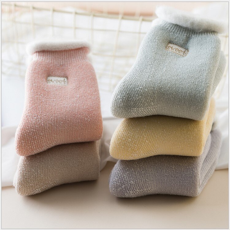 5 par broderade kvinnor varma strumpor vinter snö ... – Grandado