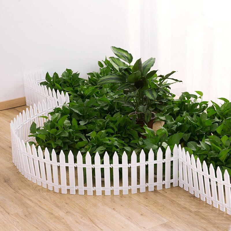 5pcs/pack White Plastic Fence Courtyard Indoor Gar... – Grandado