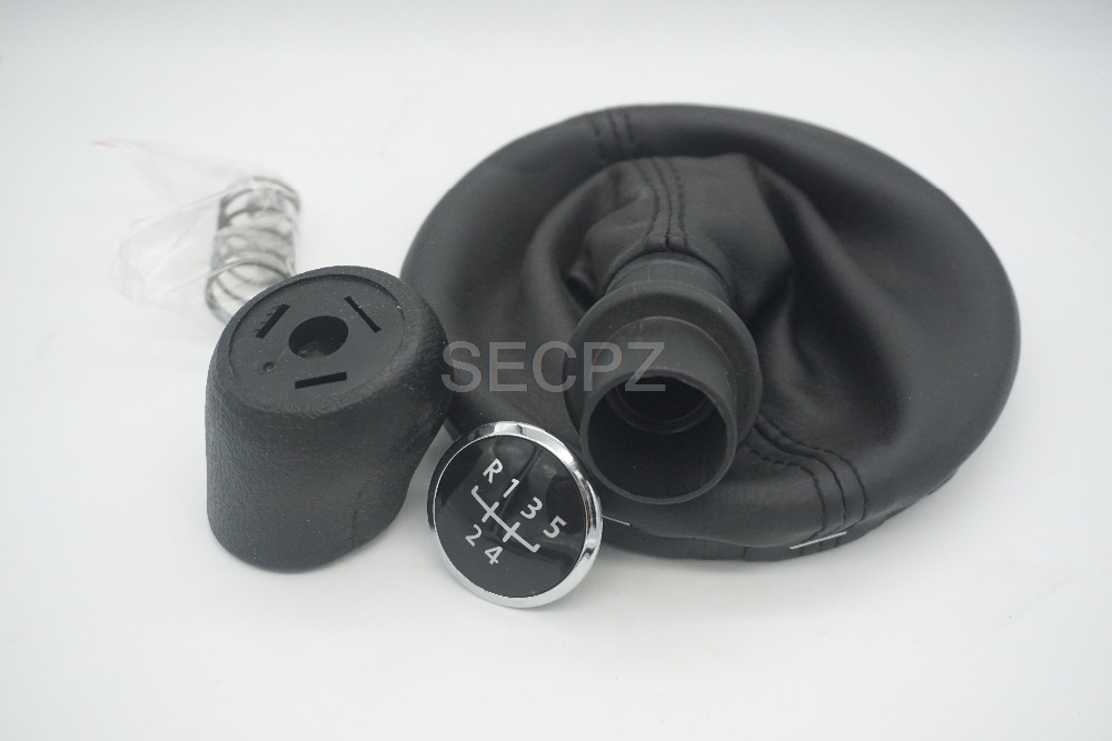 DZ Black Leather Boot 5 Gear Car Gear Shift Knob f... – Vicedeal