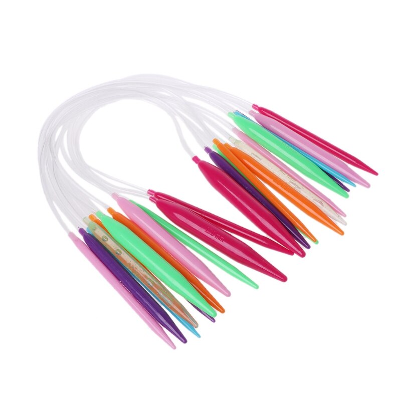 12x Plastic Circular Knitting Needle Crochet Set C... – Vicedeal