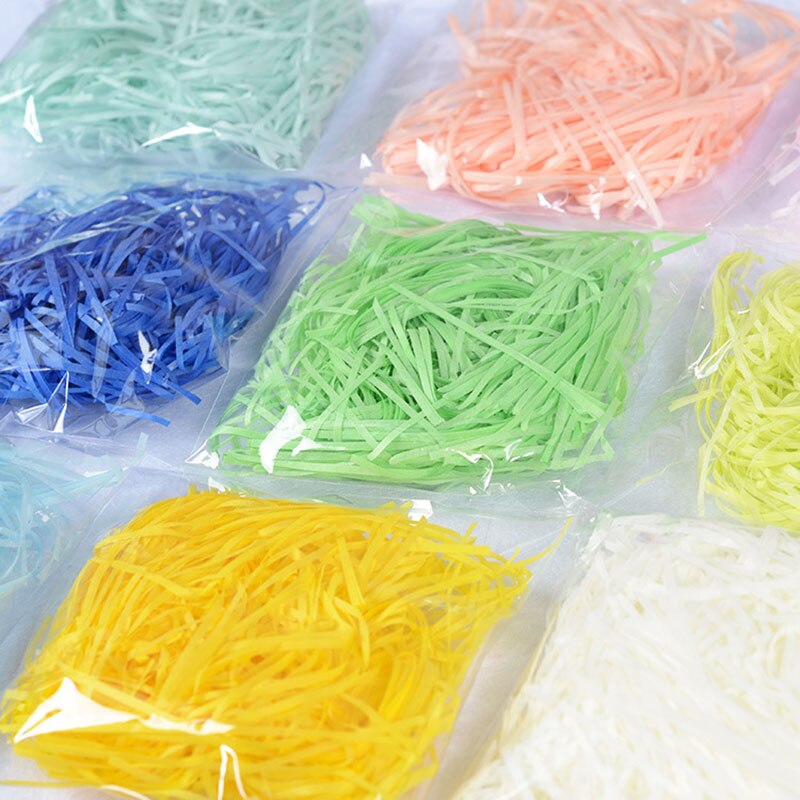 100g Colorful Shredded Crinkle Paper Raffia Candy ... – Grandado