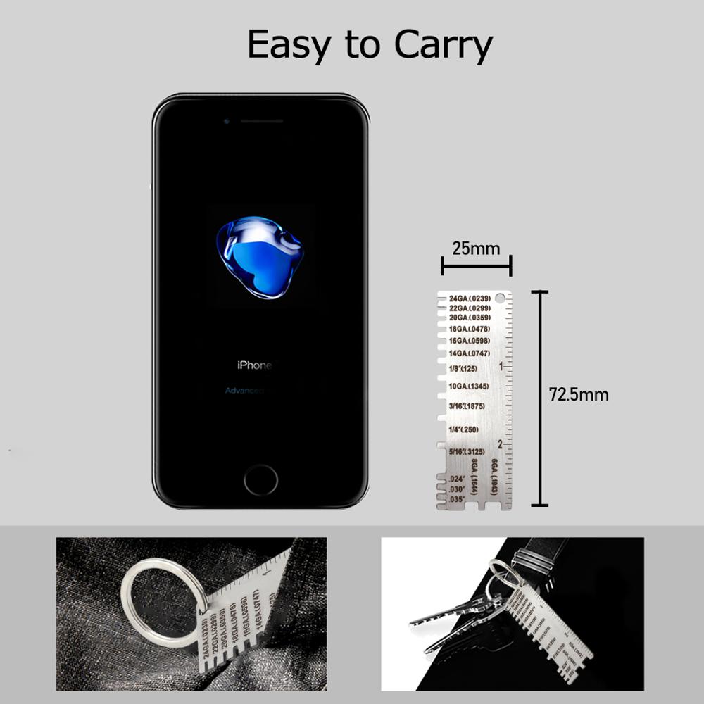 Stainless Steel Wire/Metal Sheet Thickness Gauge 2... – Grandado