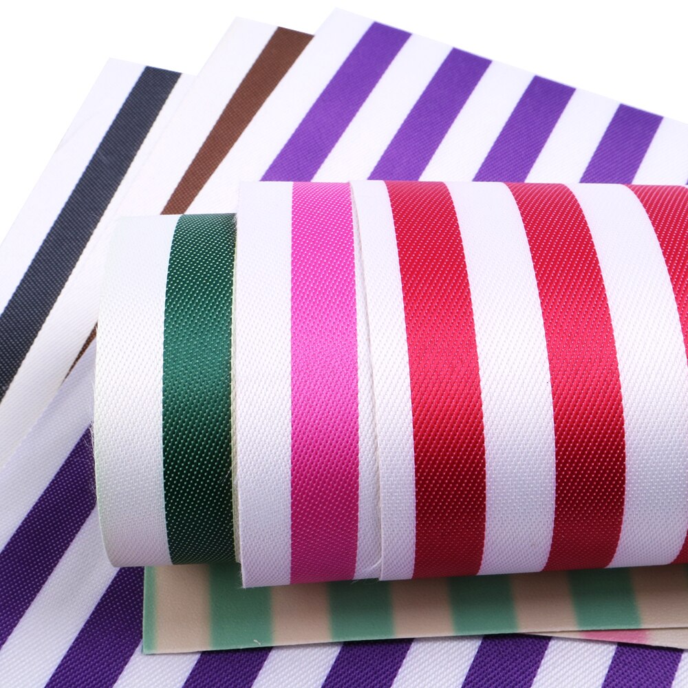 20*34cm Stripe Patterns Synthetic Leather Fabric S... – Vicedeal