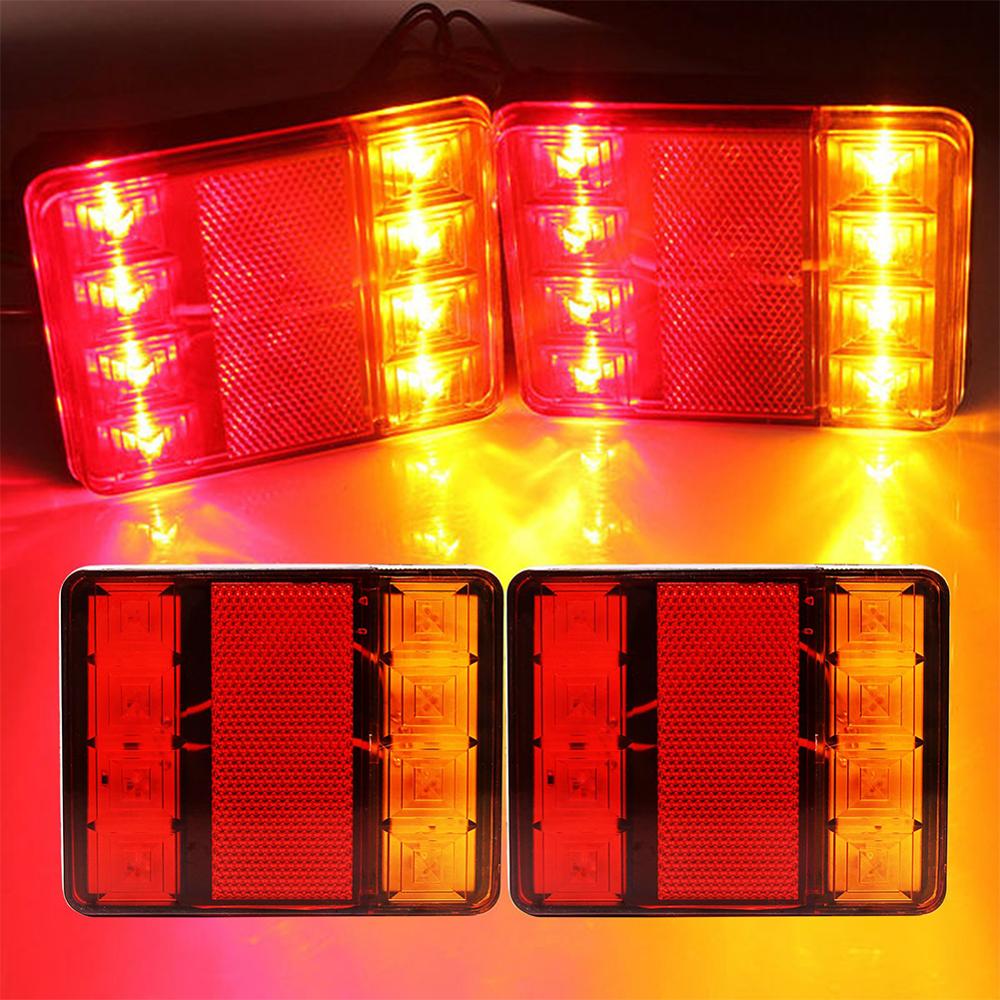 2Pcs Universal 8 LED Trailer Rear Light Board Tail... – Grandado