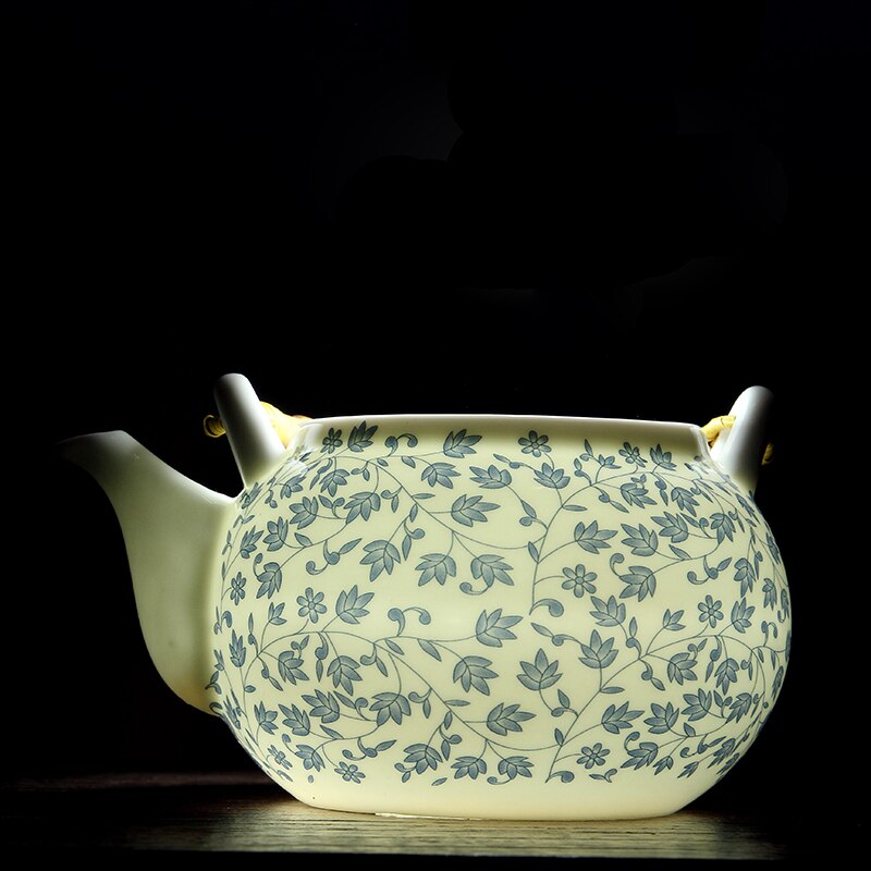 Blue and white porcelain large teapot large porcel... – Vicedeal