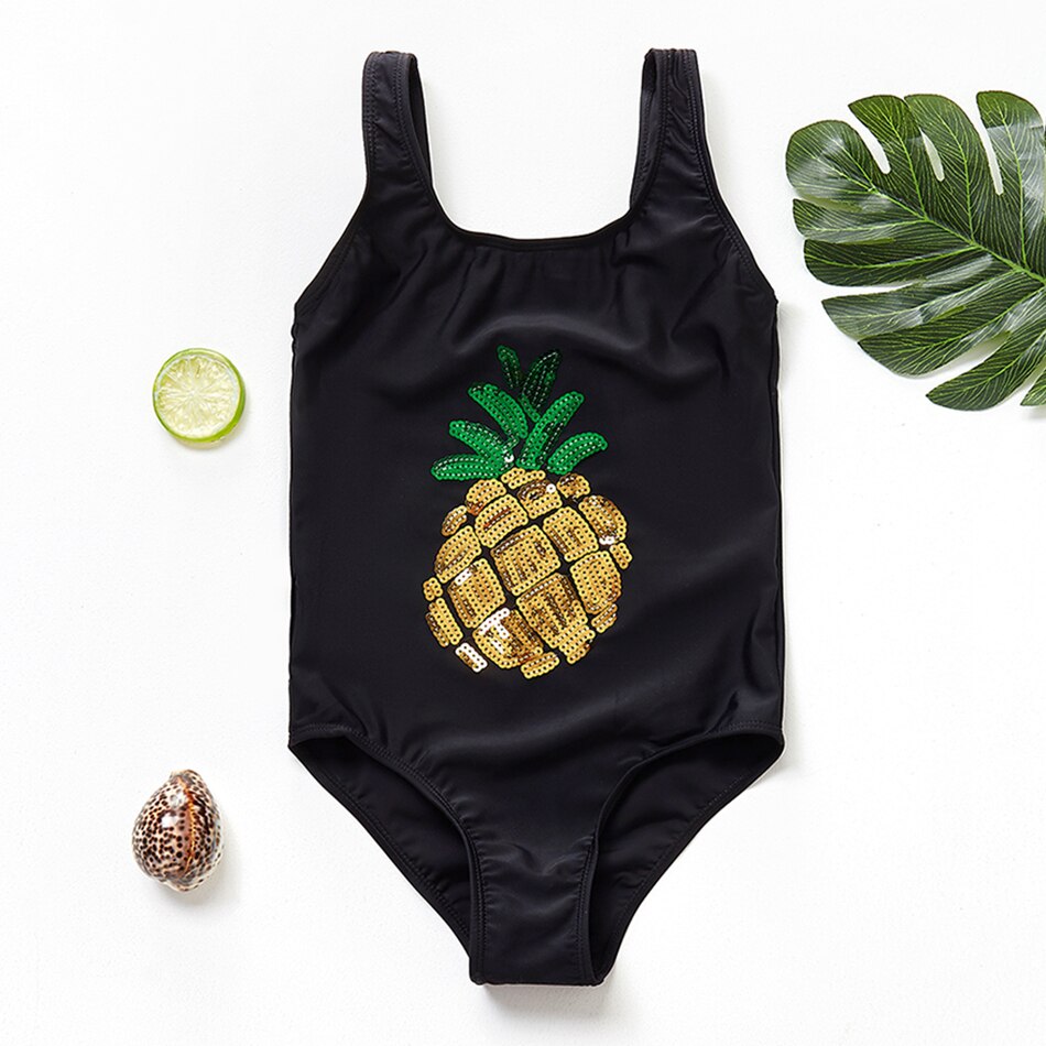 Pineapple Girls Swimwear One Piece Teenagers Swims... – Vicedeal