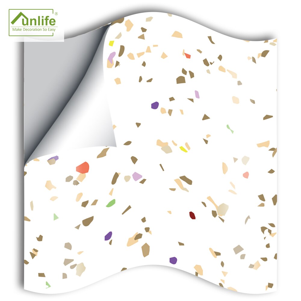 Funlife® White Terrazzo Wall Sticker Decorative Se... – Vicedeal