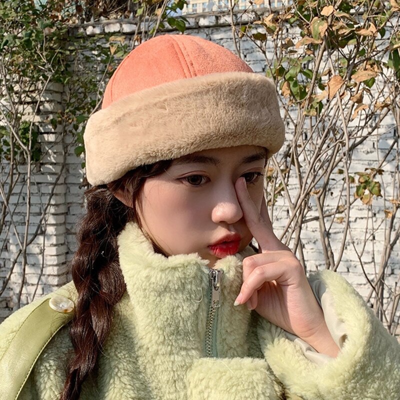 Winter Warm Suede Velvet Beanie Hip Hop Hat Solid ... – Grandado