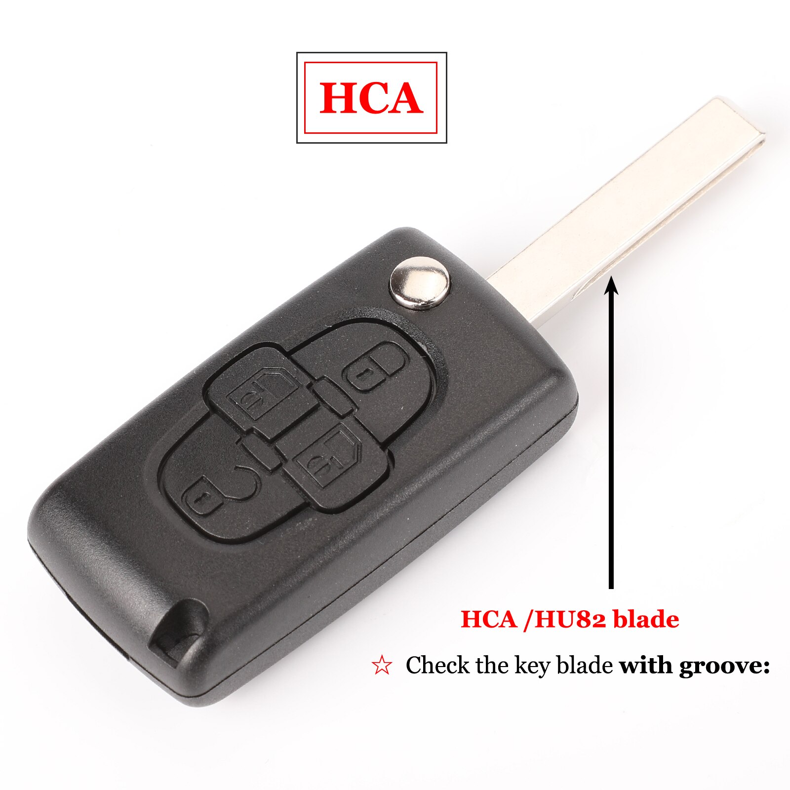 kutery 2/3 Button Flip Fob Car key Case Shell for ... – Grandado