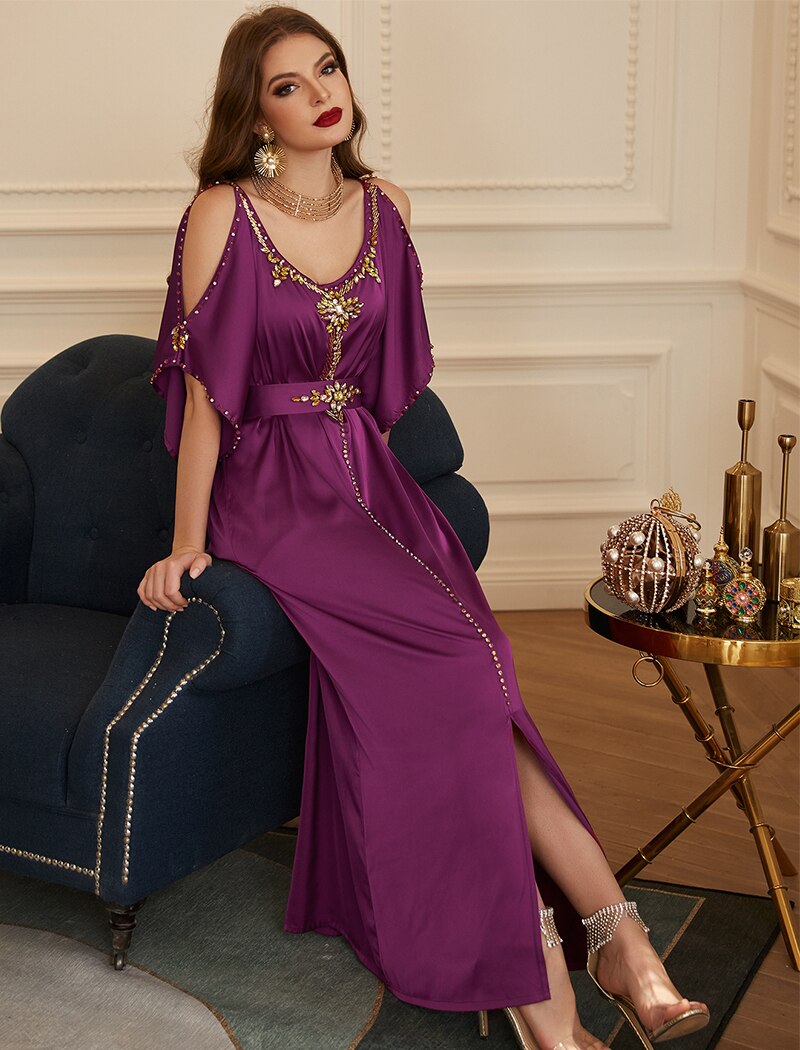Moroccan Kaftan Abaya Dubai Muslim Dresses Abayas ... – Grandado