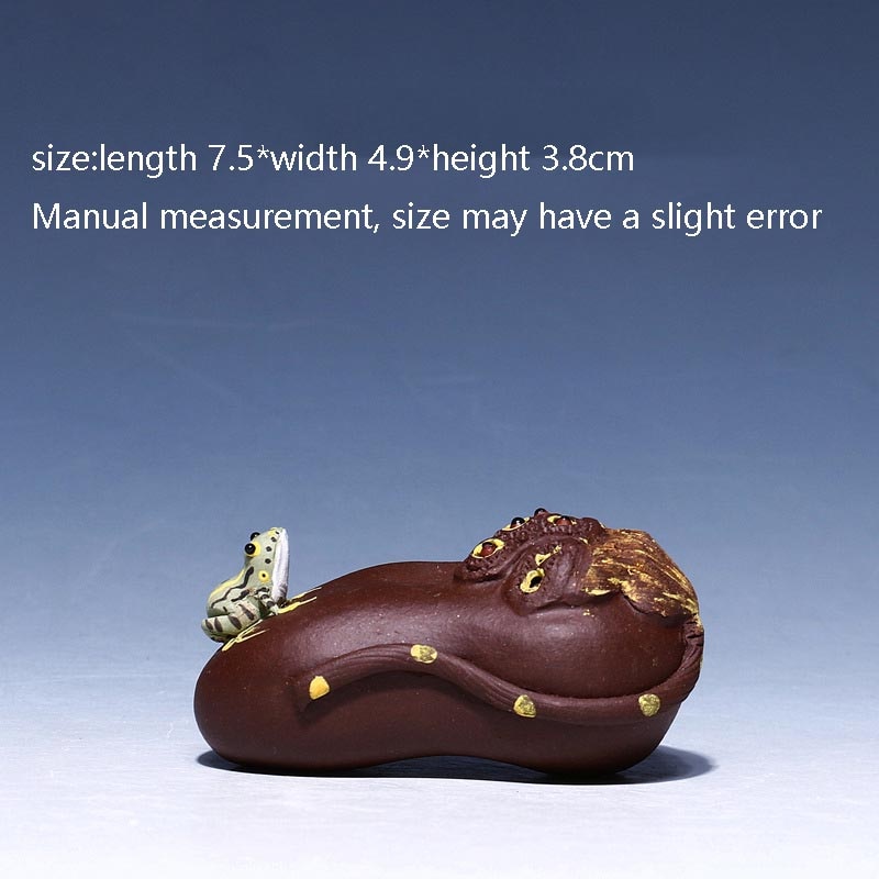 Yixing Authentic Purple Clay Lian Peng Frog Tea Pe... – Grandado