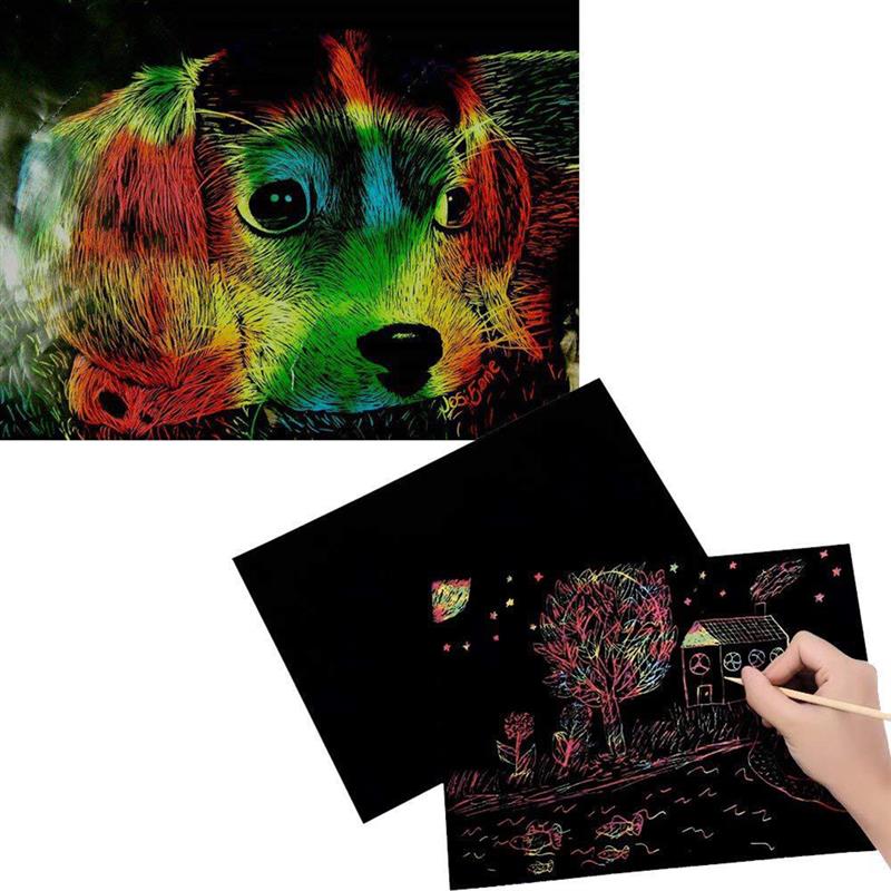 Scratch and Sketch Art Paper for Children and Adul... – Grandado