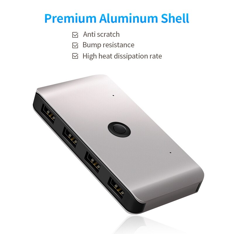 KVM Switch 4 Port 2.0 Switch Box USB for Keyboard ... – Grandado