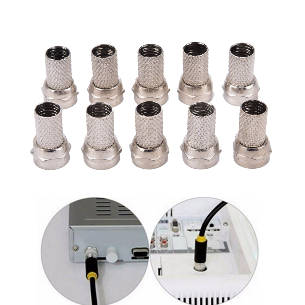 10pcs RG6 F Type Compressie 2.7cm Snap Seal Connec... – Grandado