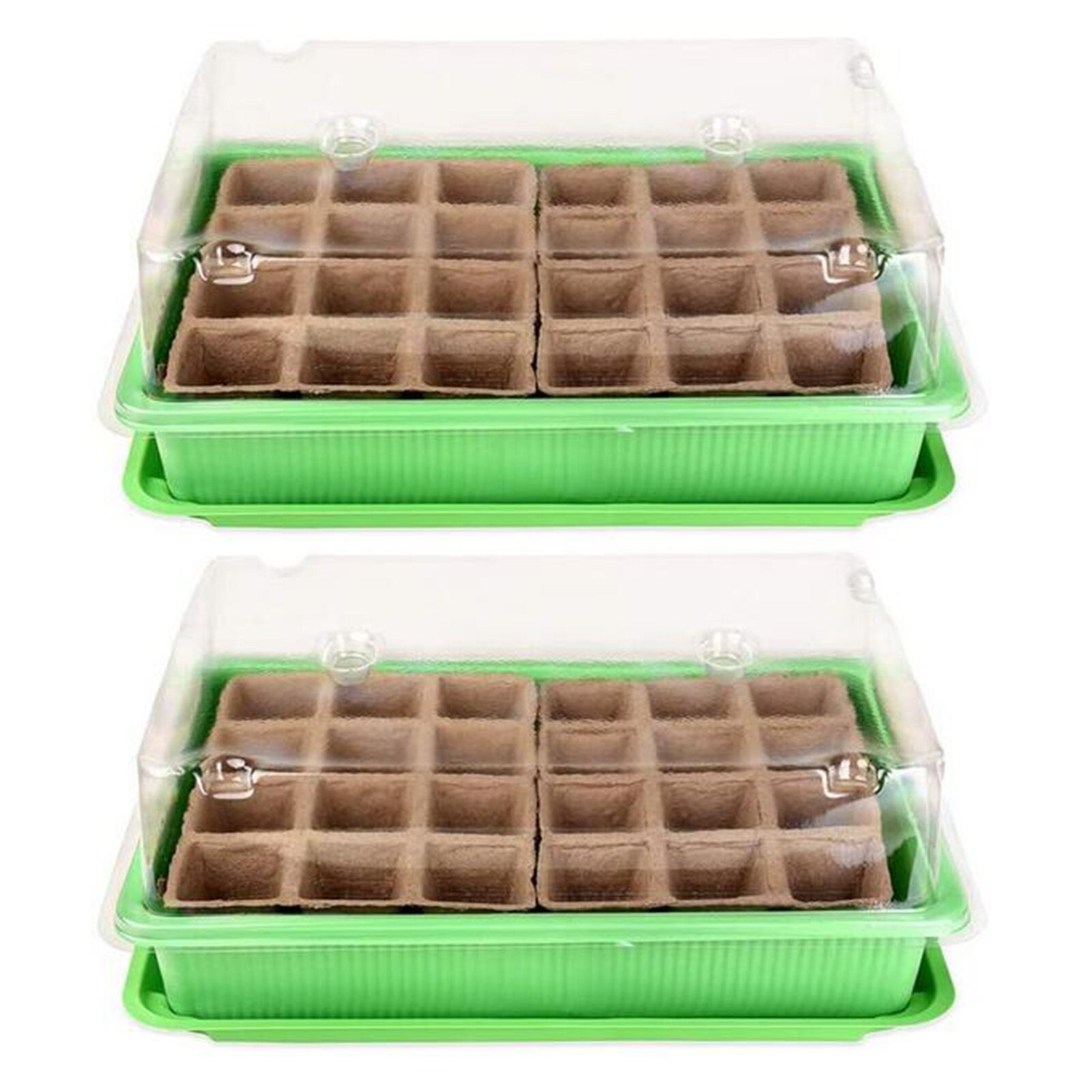 24 Cells Gardening Mini Breathable Lids Plastic Ge... – Vicedeal