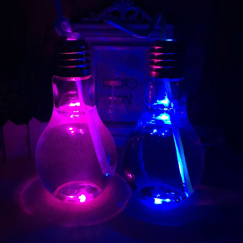 400ml Bulb bottle with led light Led Light Bulb Dr... – Grandado