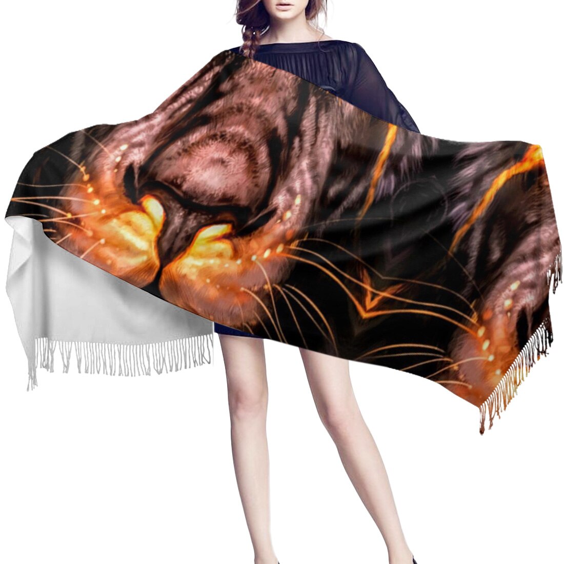 Lion Scarf Unisex Thick Warm Winter Scarves Cashme... – Grandado