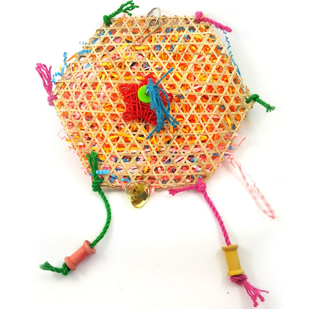 Drawing Straw Rope Toy Parrot Biting Toy Bird Parr... – Vicedeal