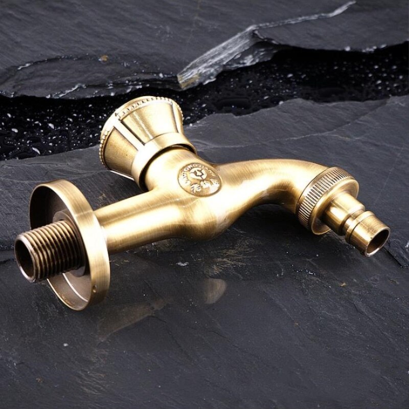 Lange Tuin Bibcock kraan kraan kraan Antiek/Zilver... – Grandado