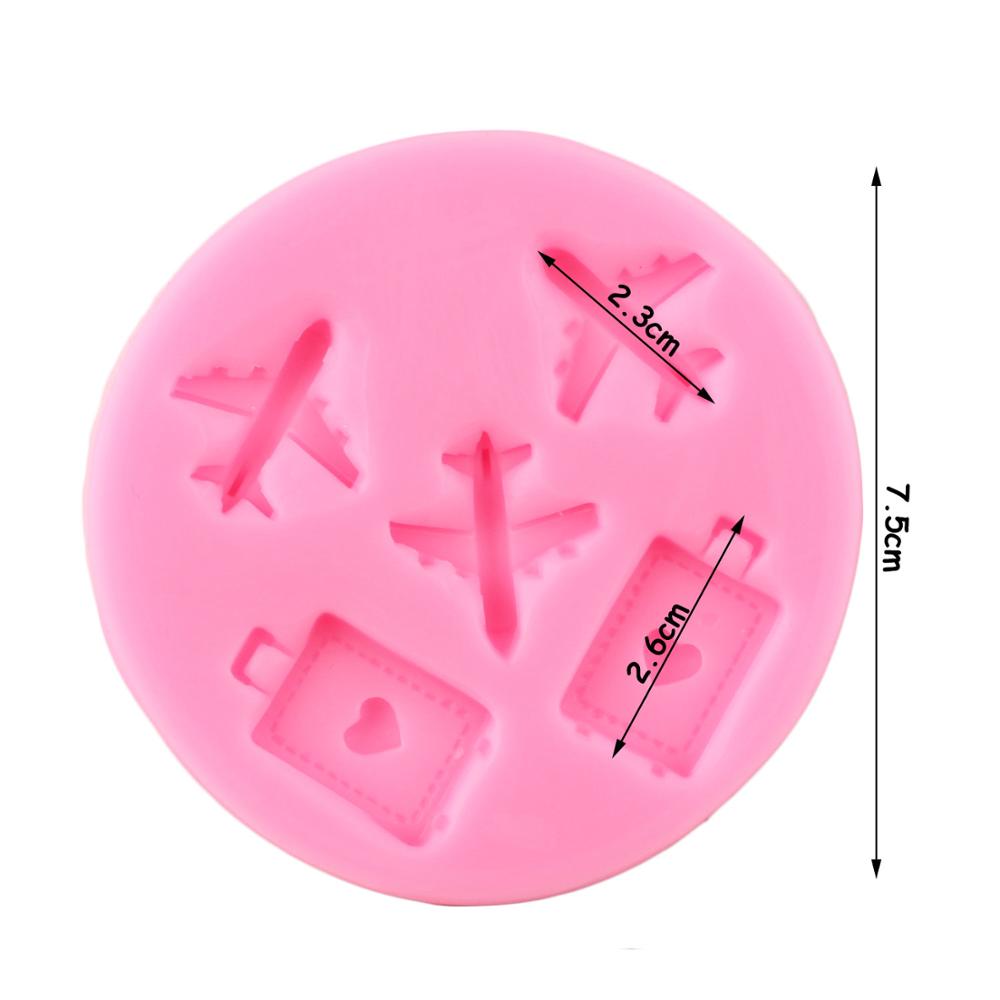 Travel Airplane Luggage Silicone Mold DIY Party Cu... – Grandado