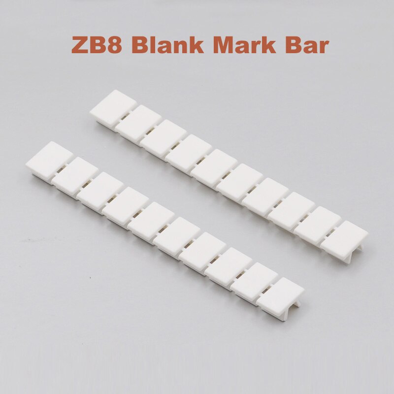 50Pcs Blank Marker Strip ZB4/5/6/8/10/12 Uk Din Ra... – Grandado