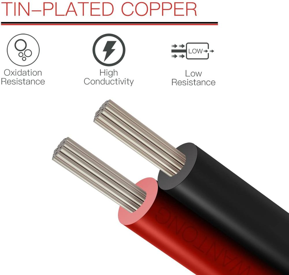 2pin Elektrische Draad 22 Awg Rood Zwart Koord Kop... – Vicedeal