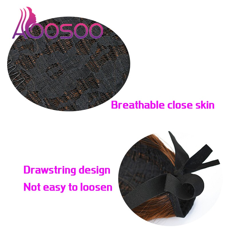 AOOSOO curly bandage ponytail high temperature res... – Grandado