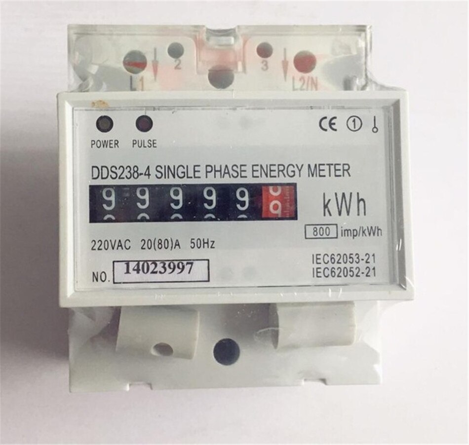 220VAC 50Hz Single-phase Din rail KWH Watt hour En... – Vicedeal