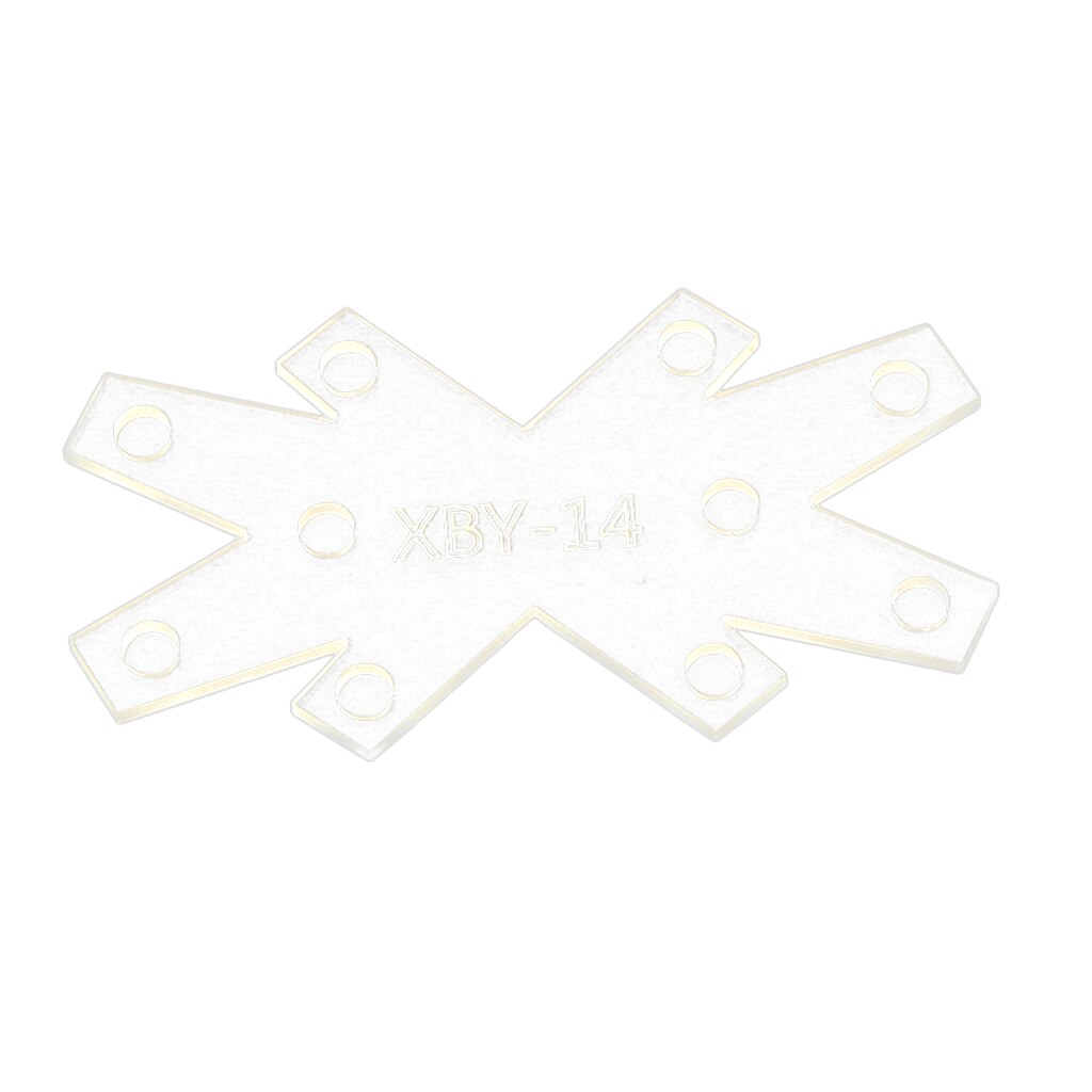 Keyring Key Chain Clear Acrylic Leather Craft Patt... – Grandado