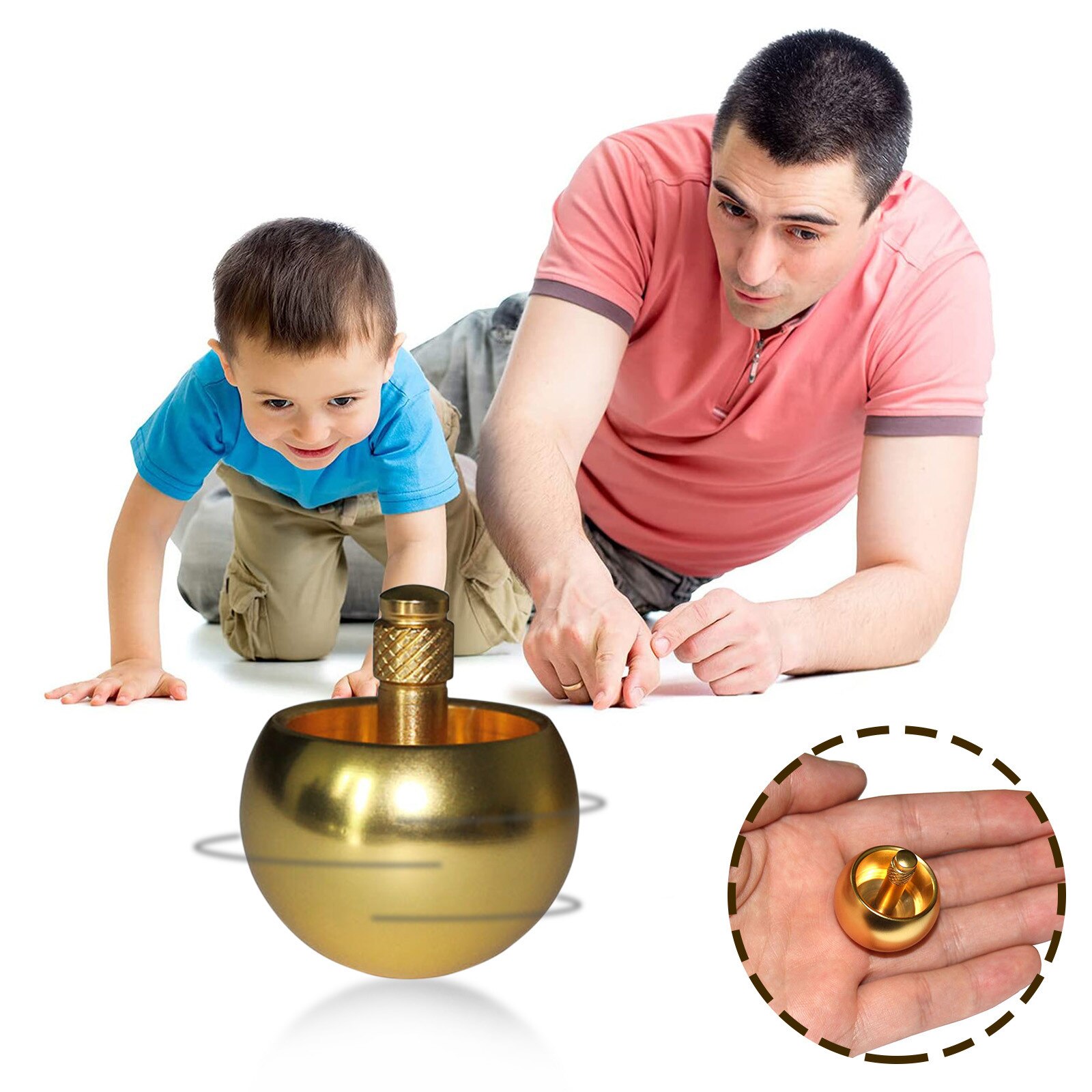 Funny Metal Flip Spinner Silver Golden Stress Reli... – Grandado