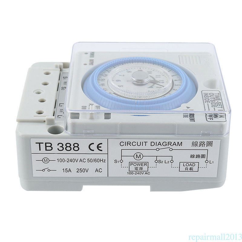 TB-388 Rectangle 15 minutes / 96 times Switch Time... – Grandado