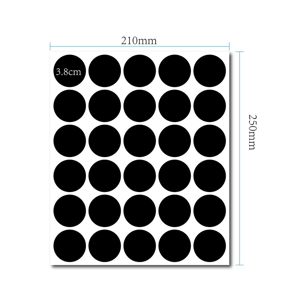 20 schwarze PVC-Tafel aufkleber wasserdichte Etike... – Vicedeal