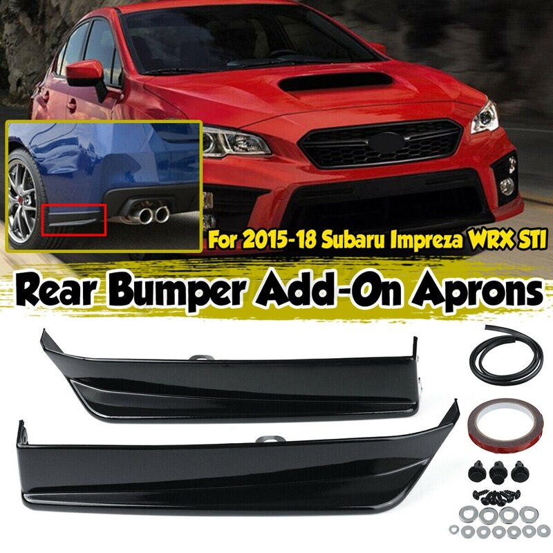 2X Car Rear Bumper Lip Aprons Spats Splitters Diff... – Grandado
