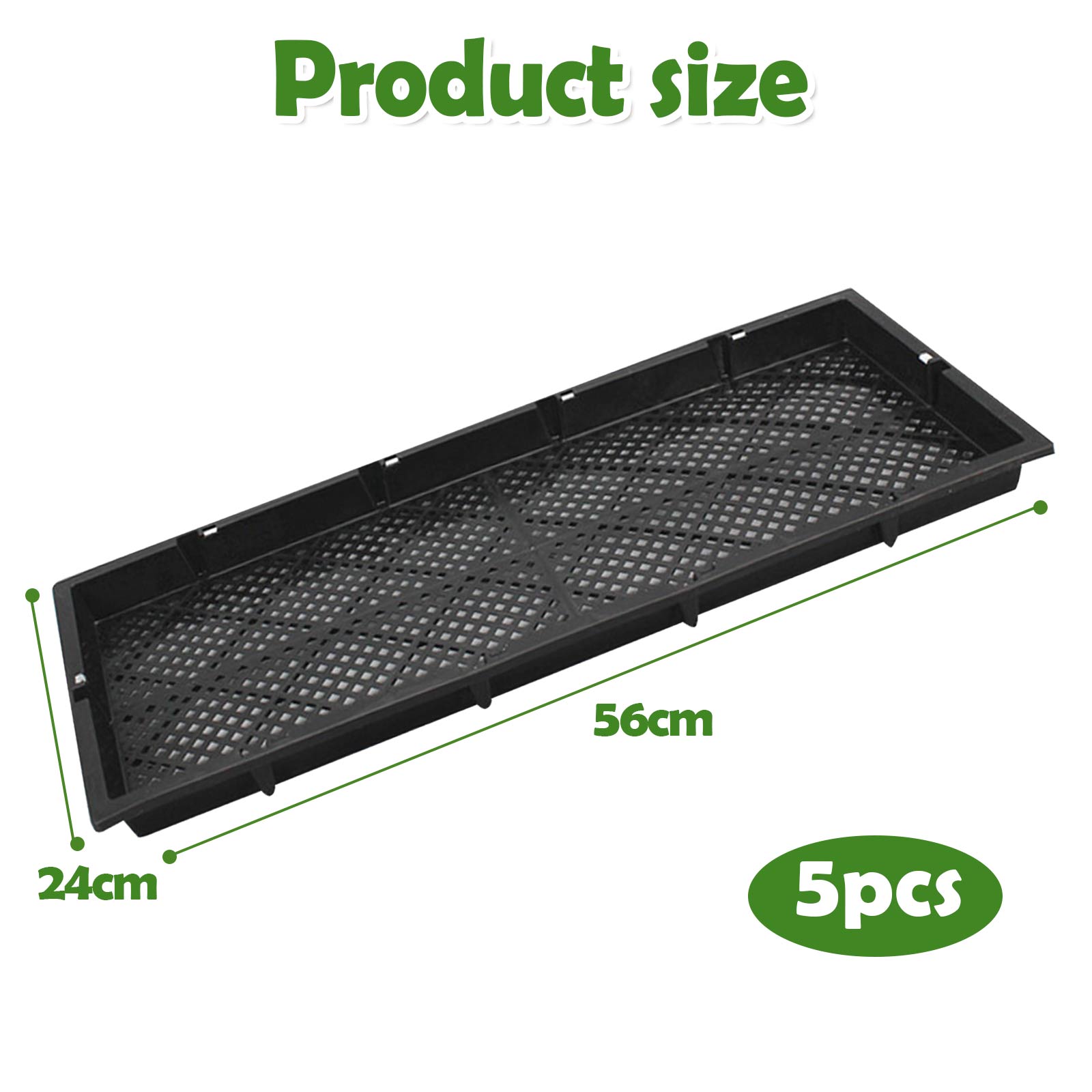 6pcs Plastic Plant Growing Trays Seed Tray Seedlin... – Grandado