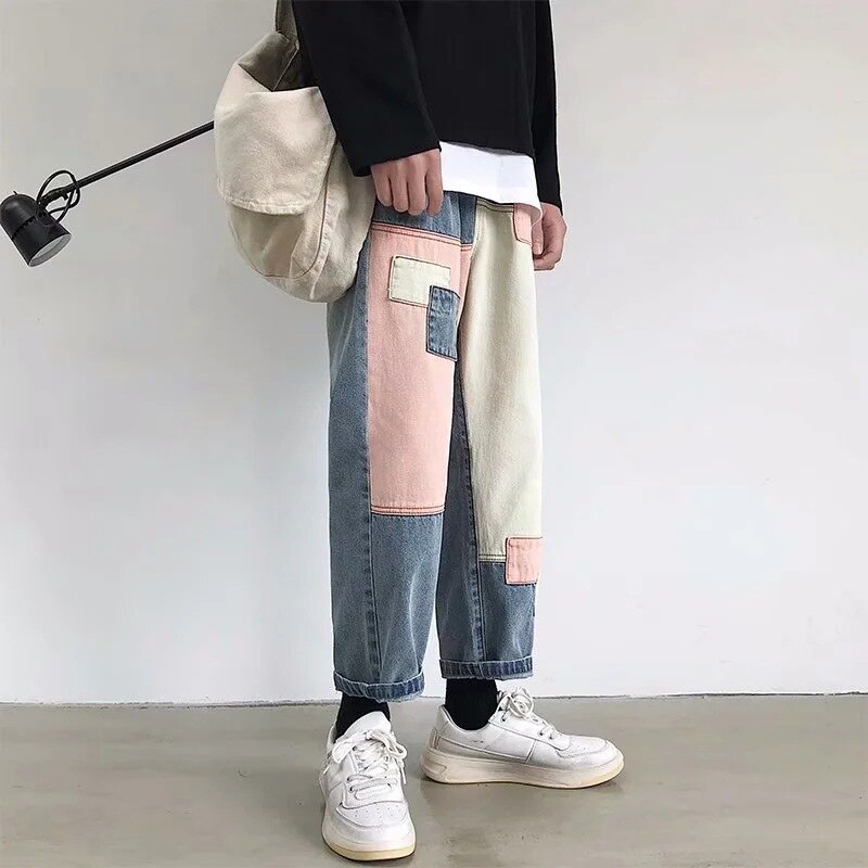 Men Jeans Large Size 3XL Drawstring Ankle-length P... – Grandado