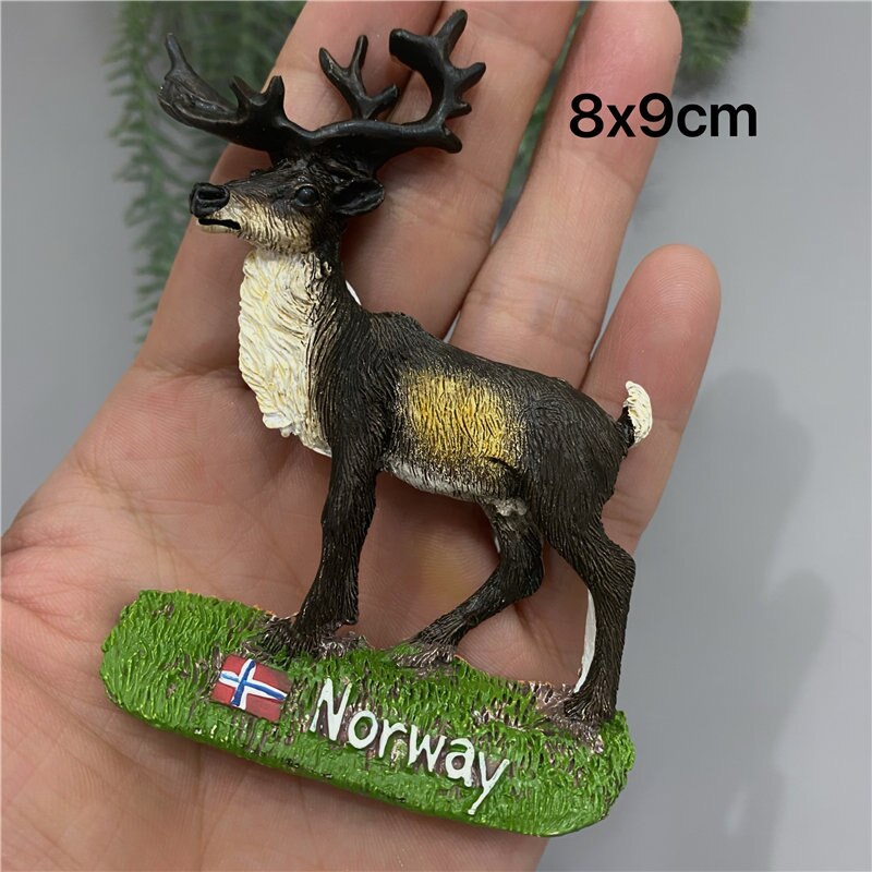 Hand-painted Wildpark Ferleiten Norway Elk Wolf 3D... – Grandado