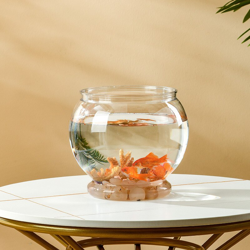1PC PET fish tank transparent desk decoration fish... – Grandado