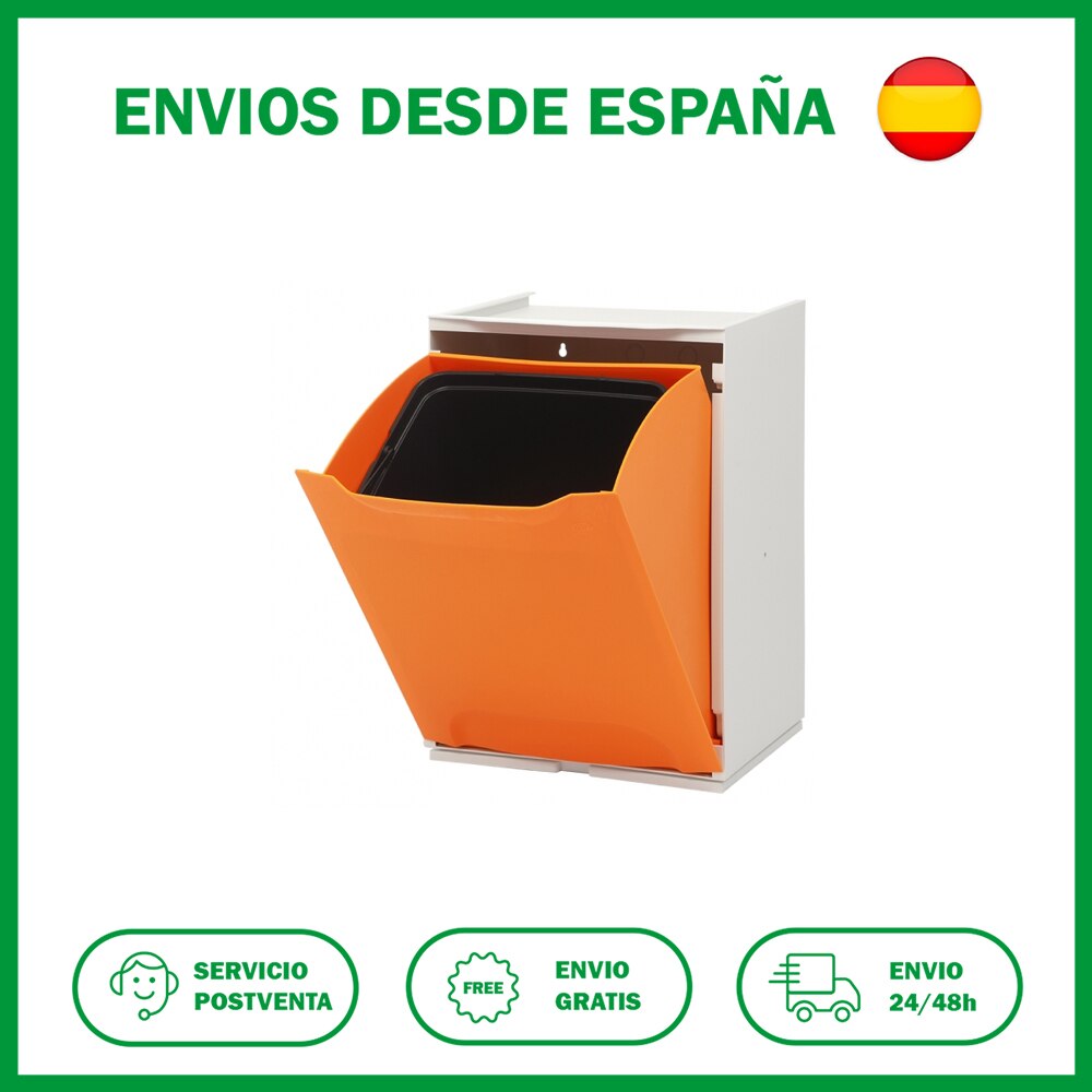 Contenedor de reciclaje Apilable Duett Naranja – Grandado