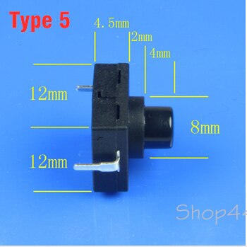 6types Flashlight Tail Middle side click switch Pu... – Grandado