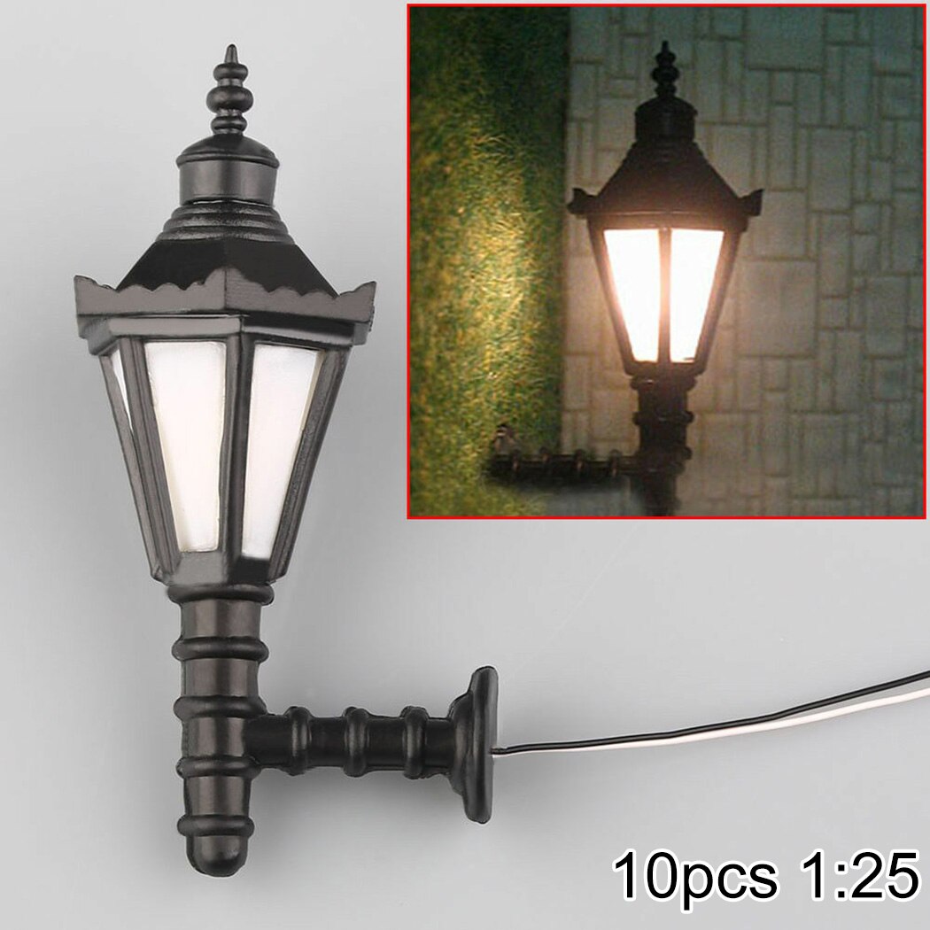 10Pcs Train Railway Park Led Lamppost Lamps Wall L... – Grandado