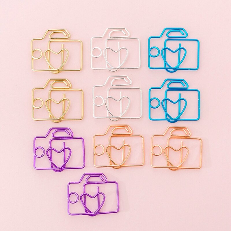 Hollowed Out Colorful Metal Binder Clip Office Han... – Vicedeal