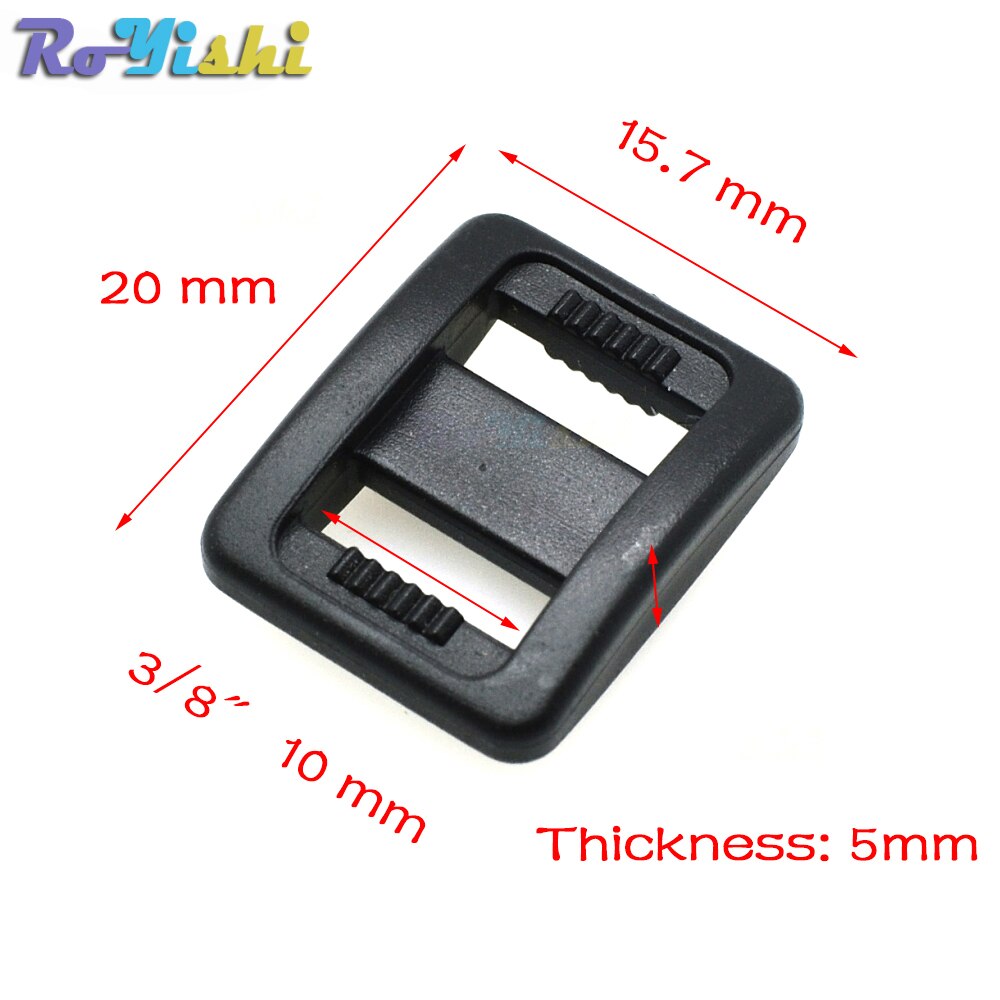 3/8" Plastic Slider Tri-Glide Adjust Buckles Backp... – Grandado