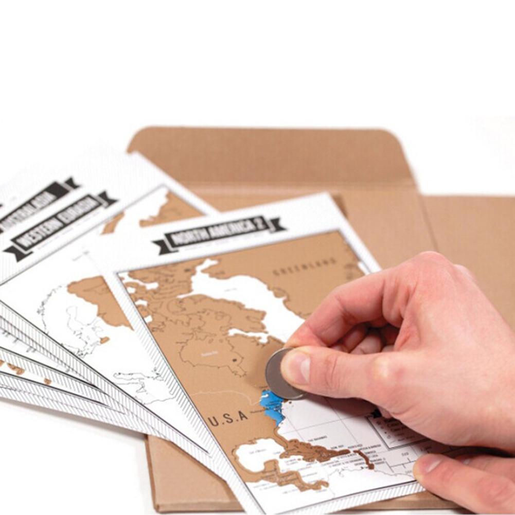 Journal Diary Scratch Scraping Card World Map Trav... – Grandado